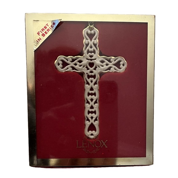 Lenox | Holiday | Lenox Pierced Gold Cross Christmas Ornament First In ...